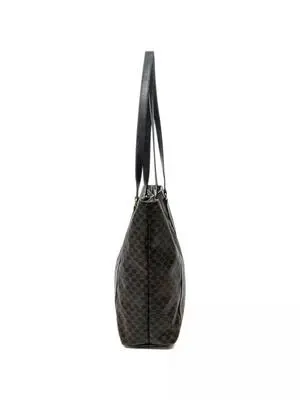 Celine Shopping Logo-patch Shoulder Bag