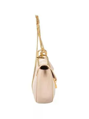 Chloé Embossed Drew Shoulder Bag - Neutrals