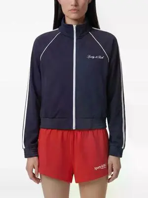 Sporty & Rich Logo-embroidered Piping Track Jacket