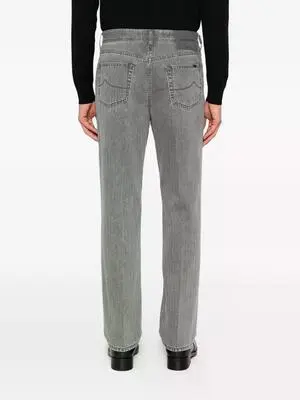 JACOB COHЁN Herringbone-pattern Jeans