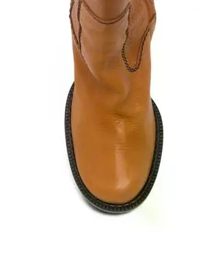 Dsquared2 2000s Contrast-stitch Leather Boots