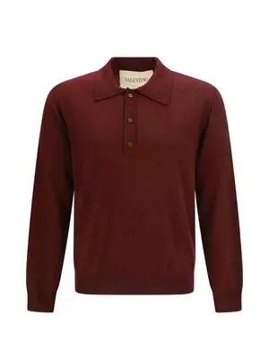 Valentino Garavani Wool Polo Shirt - Red