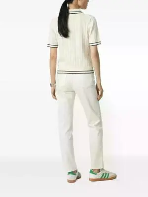 Sporty & Rich Cable-knit Polo Shirt