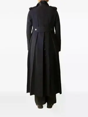 Valentino Garavani Pleated Double-breasted Coat