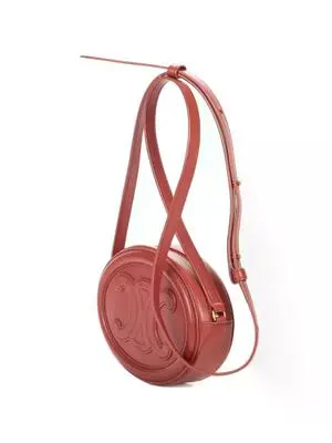 Celine Triomphe Oval Crossbody Bag - Red