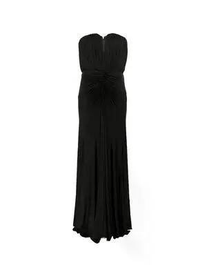 SELF-PORTRAIT Jersey Bandeau Maxi Dress - Black