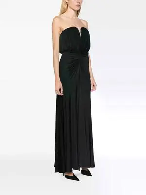 SELF-PORTRAIT Jersey Bandeau Maxi Dress