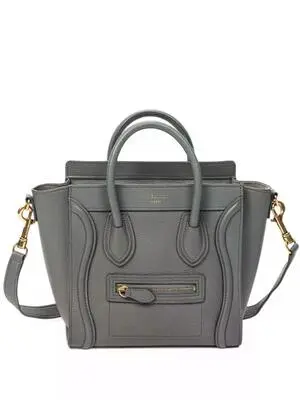 Celine Nano Luggage Shoulder Bag - Grey