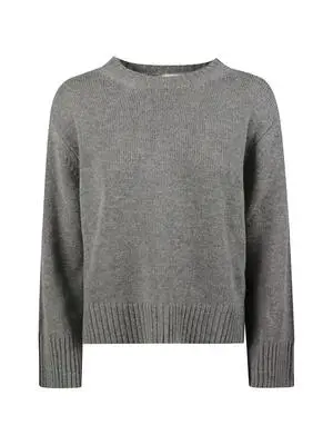 EDOARDO GALLORINI Ribbed-knit Crew-neck Sweater - Grey