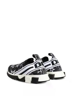 Dolce & Gabbana Sorrento Star-print Sneakers - Black