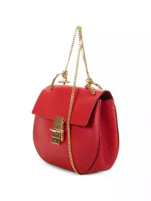 Chloé Small Drew Leather Shoulder Bag - Red