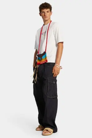 Dsquared2 Summer Lovers Dark Wash Loose Cargo Jean