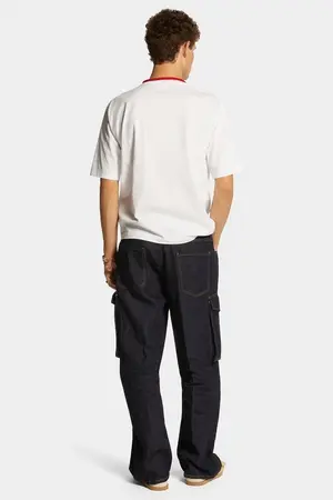 Dsquared2 Summer Lovers Dark Wash Loose Cargo Jean