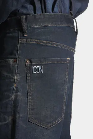 Dsquared2 Icon Black Dusty Wash Eros Jeans