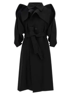 Issey Miyake Calligraph' Trench Coat - Black