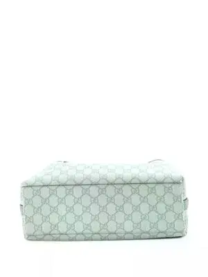 Gucci Emblem Gg Coated Canvas Small Tote Bag - Green