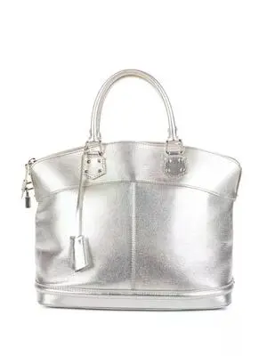 LOUIS VUITTON Suhali Lockit Tote Bag - Silver