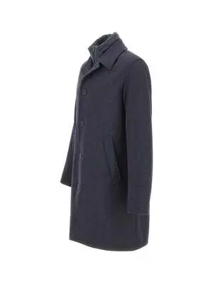 Herno Checked Bib-insert Coat