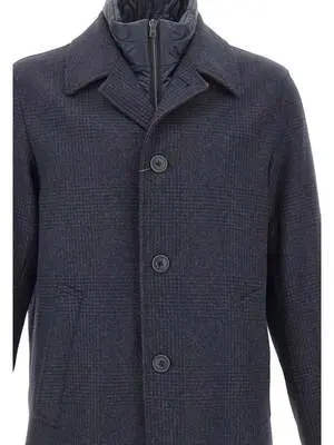 Herno Checked Bib-insert Coat