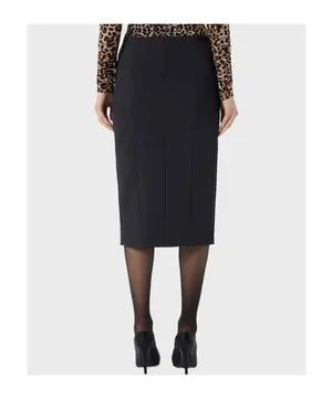 Blumarine Embroidered-slit Midi Skirt