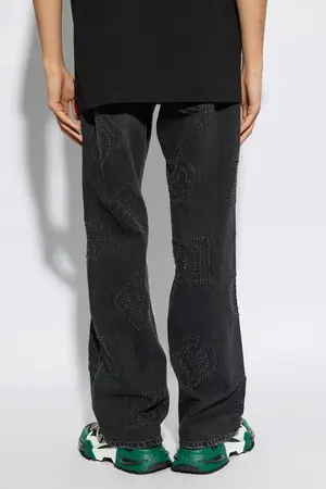 Dolce & Gabbana Dolce Gabbana Logo Detailed Jeans
