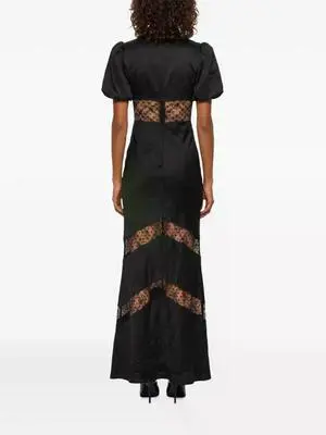 Rebecca Vallance Noire Short-sleeve Gown Dress