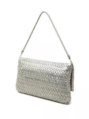 Miu Miu 2010-2026 Matelasse Metallic Nappa Crystal Chain Satchel