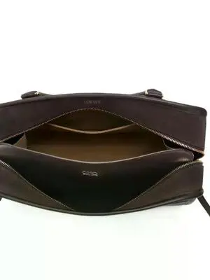 Loewe Large Amazona 180 Bag In Suede - Brown