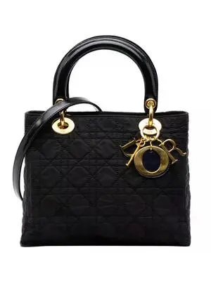Dior 1999 Medium Nylon Cannage Lady Satchel