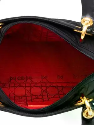 Dior 1999 Medium Nylon Cannage Lady Satchel