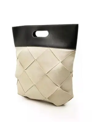 Bottega Veneta 2012-2026 Medium Canvas Maxi Intrecciato Slip Tote Bag