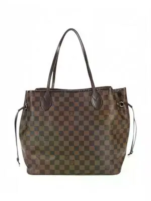 LOUIS VUITTON Mm Neverfull Damier Ebene Tote Bag
