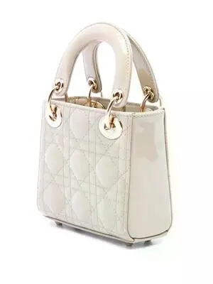 Dior 2022 Micro Patent Cannage Lady Satchel