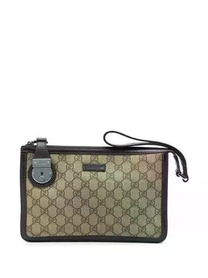 Gucci 2016-2026 Gg Supreme Clutch Bag - Neutrals
