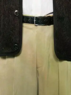 Giorgio Armani Pleated Straight-leg Trousers