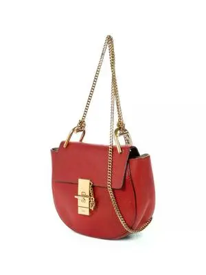 Chloé Drew Leather Mini Bag - Red