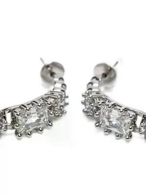 Eddie Borgo Estate Crystal-embellished Hoop Earrings