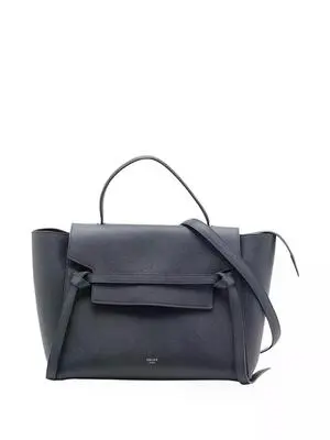 Celine 2010-2026 Mini Grained Calfskin Belt Bag Satchel - Blue