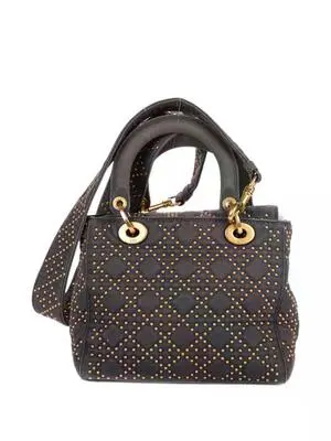 Dior Medium Lady Studded Cannage Crossbody Bag