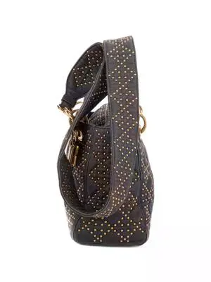 Dior Medium Lady Studded Cannage Crossbody Bag
