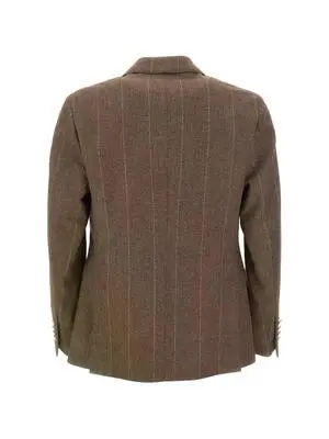 Eleventy Double-breasted Pinstripe Blazer