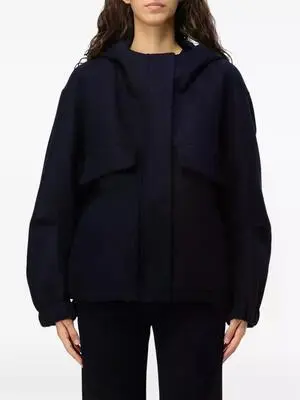 TELA Hooded Long-sleeve Jacket - Blue