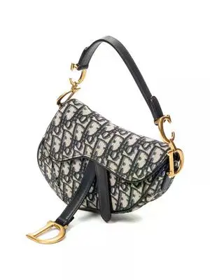 Dior Mini Oblique Jacquard Saddle Shoulder Bag