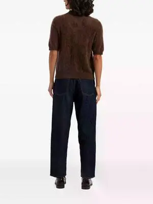 Chinti & Parker Brushed Cashmere Polo-collar Sweater