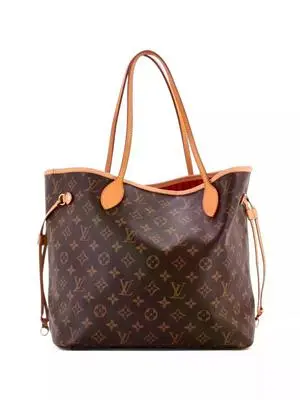 LOUIS VUITTON Neverfull Nm Monogram Canvas Mm Tote Bag - Brown