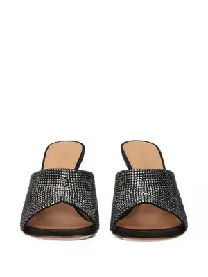 Off-White Crystal-embellished Satin Sandals