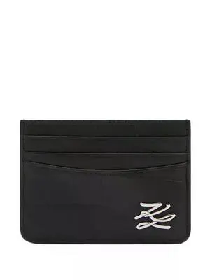Karl Lagerfeld K/croc Leather Cardholder