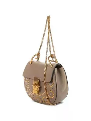 Chloé Mini Drew Studded Shoulder Bag