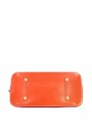 LOUIS VUITTON Alma Handbag Limited Edition Monogram Vernis Roses Gm Satchel - Orange
