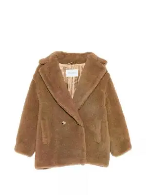 Max Mara Short Teddy Bear Icon Coat Camel